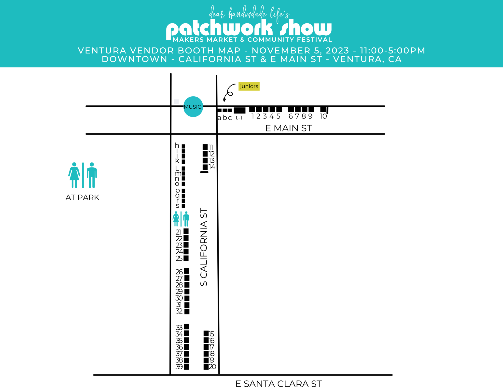 pw ven fa23 vendor booth map - Patchwork Show