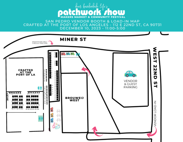 pw pedro fa23 booth map - Patchwork Show
