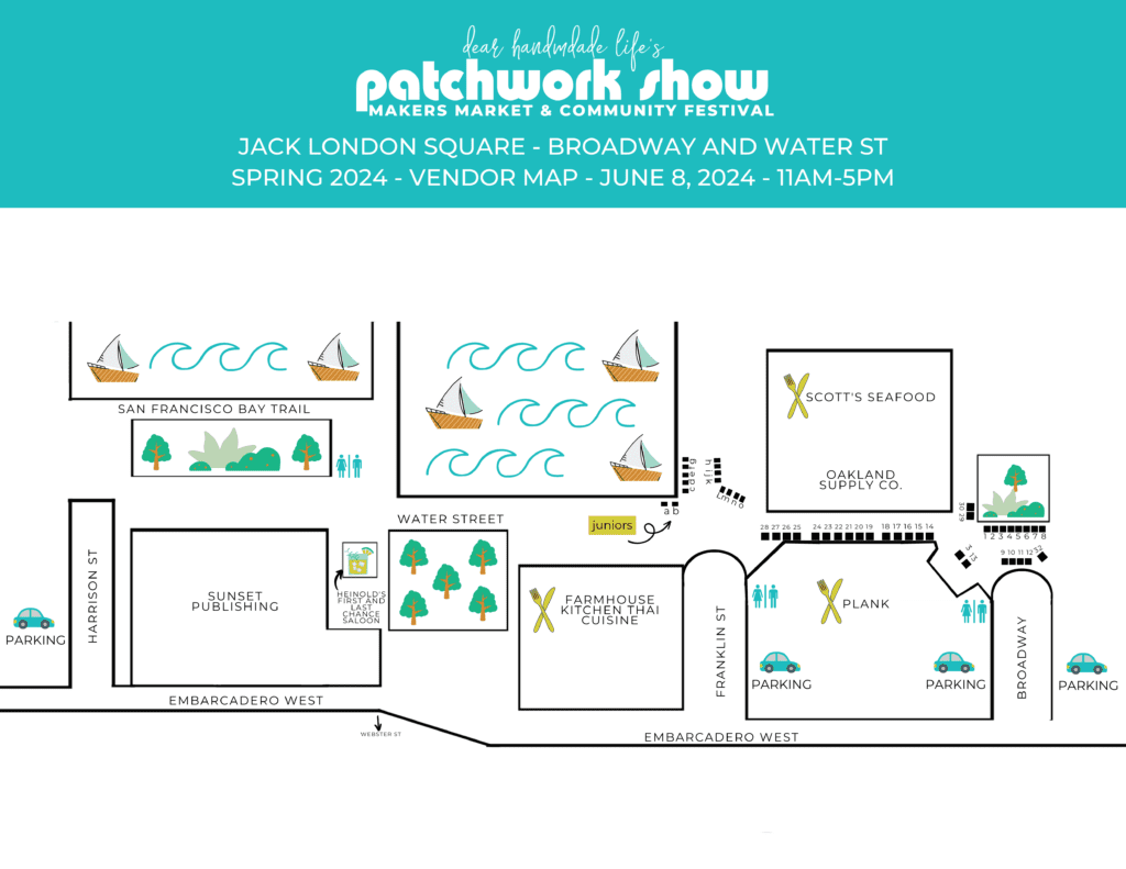 pw oak sp24 vendor booth map - Patchwork Show